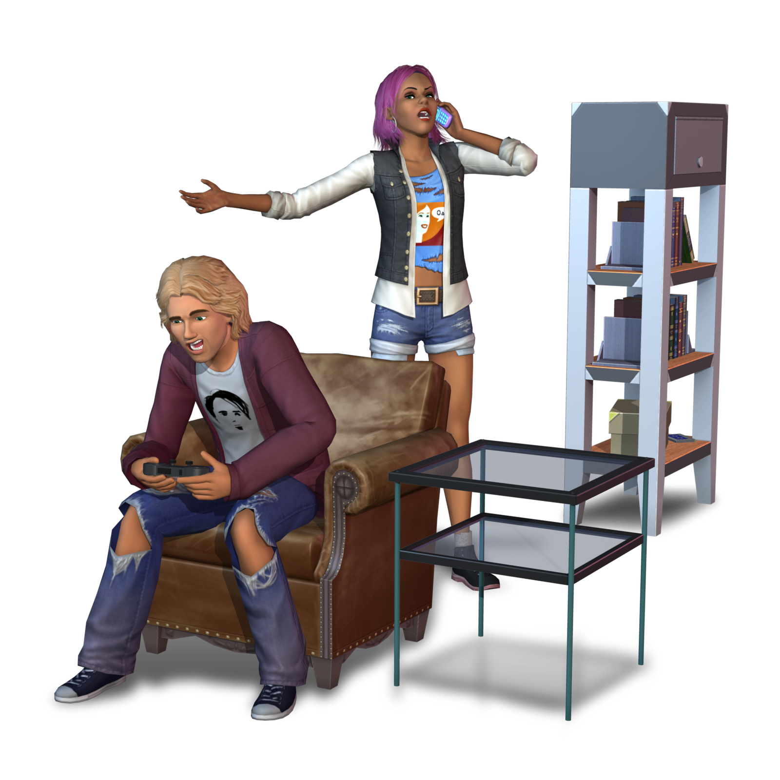Renders de “Los Sims 3: '70 '80 '90” Accesorios - World The Sims